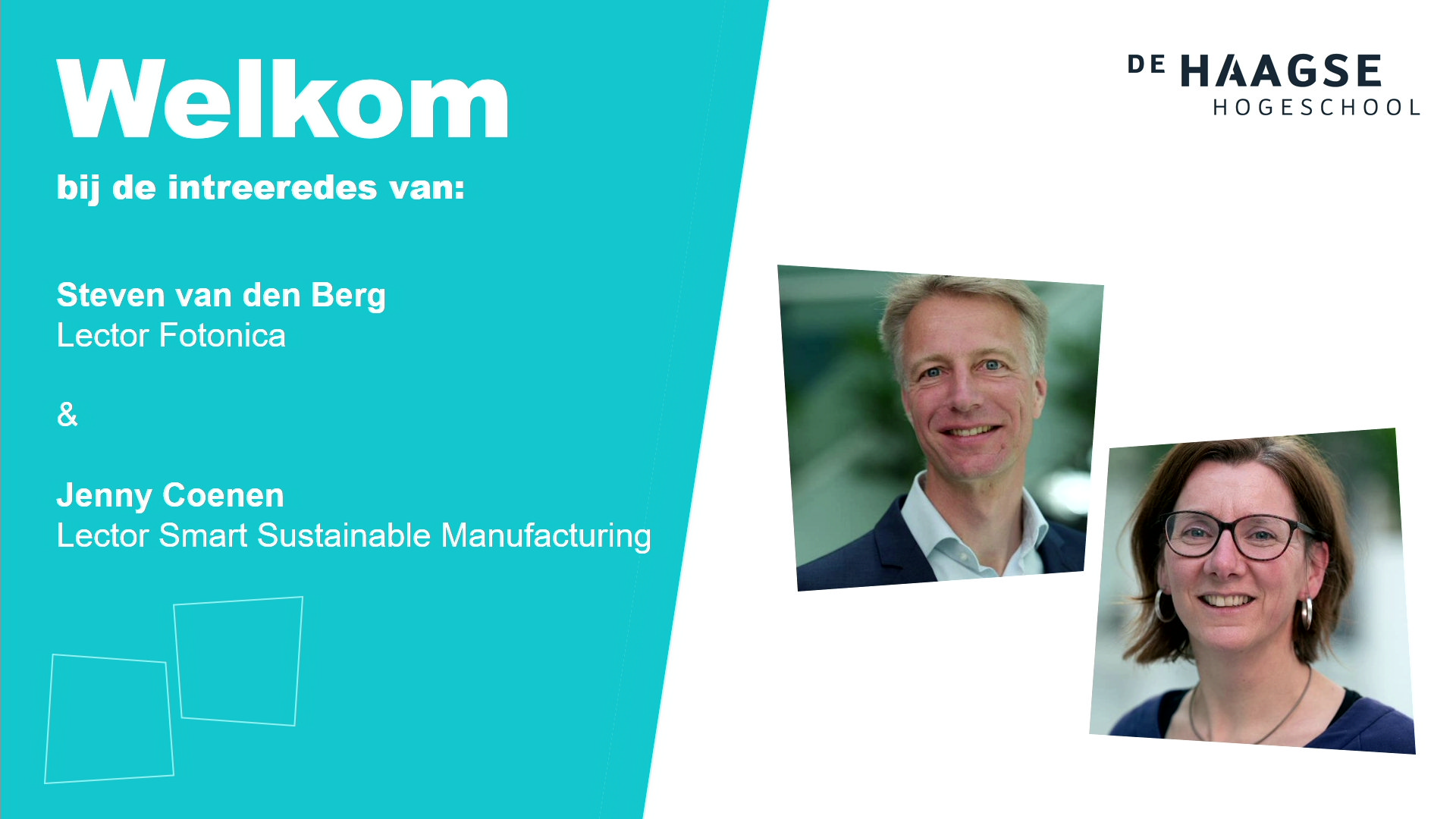 Intreeredes Jenny Coenen & Steven van den Berg